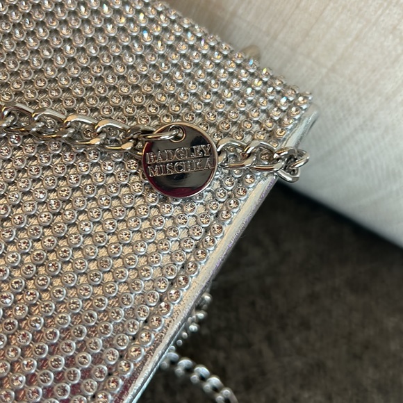 Badgley Mischka | Bags | Nwt Badgley Mischka Rhinestone Stunning Silver ...